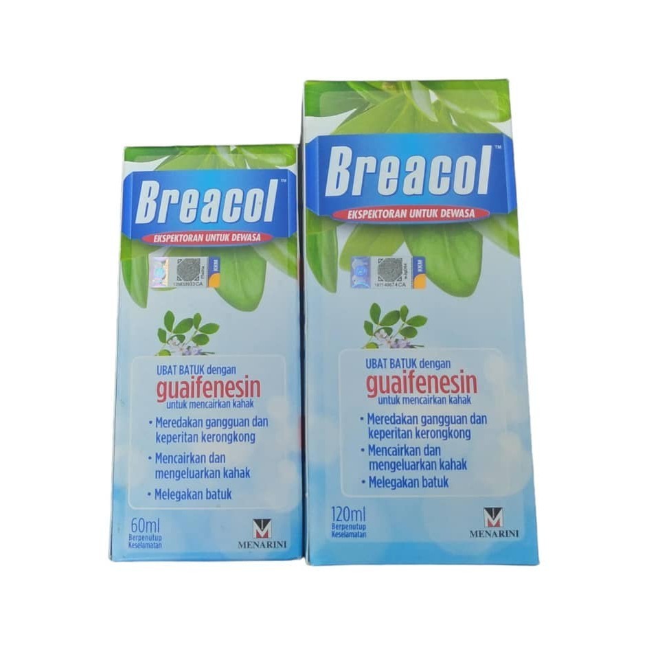BREACOL COUGH SYRUP (EXPECTORANT FOR ADULTS) - 60ML (EXP:11/2026 ...