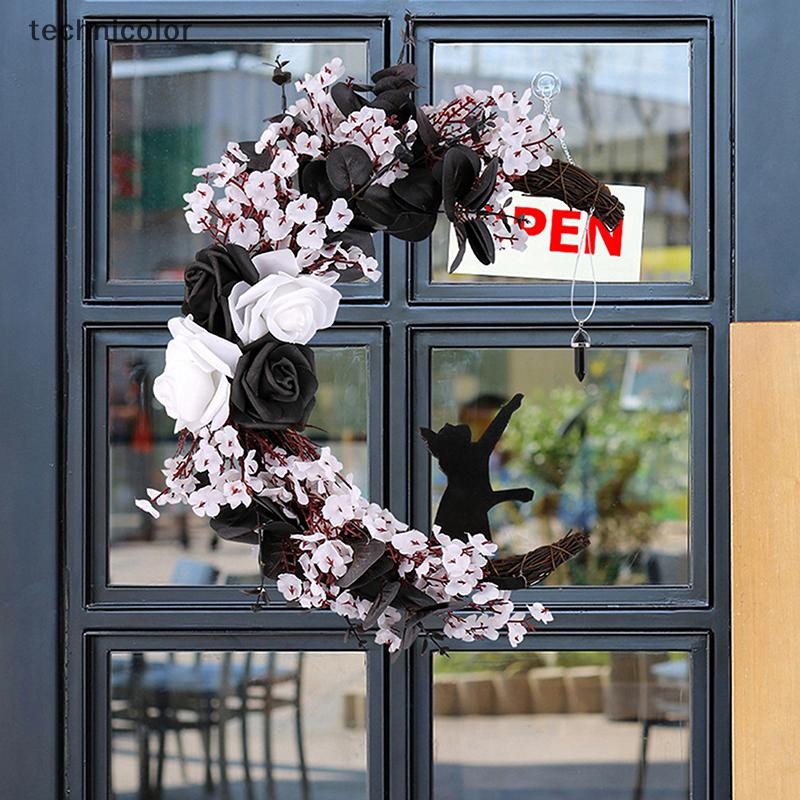 TCMY Ornament Door Shaped s Door Decorations Roses Front Halloween ...