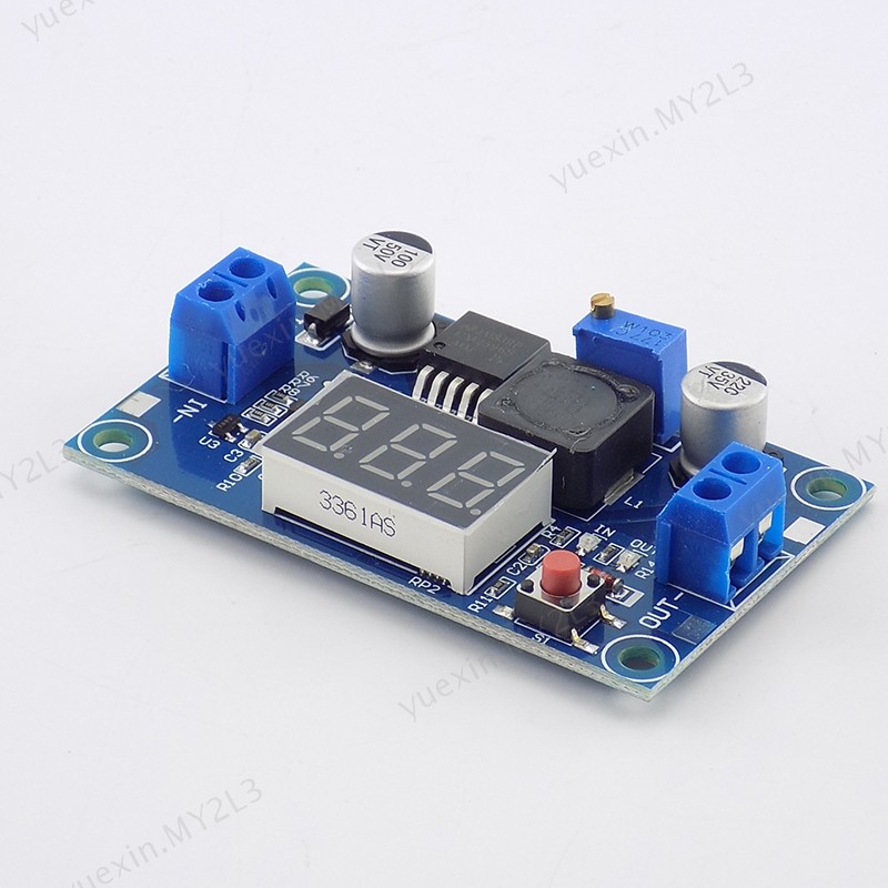 DC Power Converter Module 4.0~40 to 1.25-37V With LED Voltmeter 2A ...