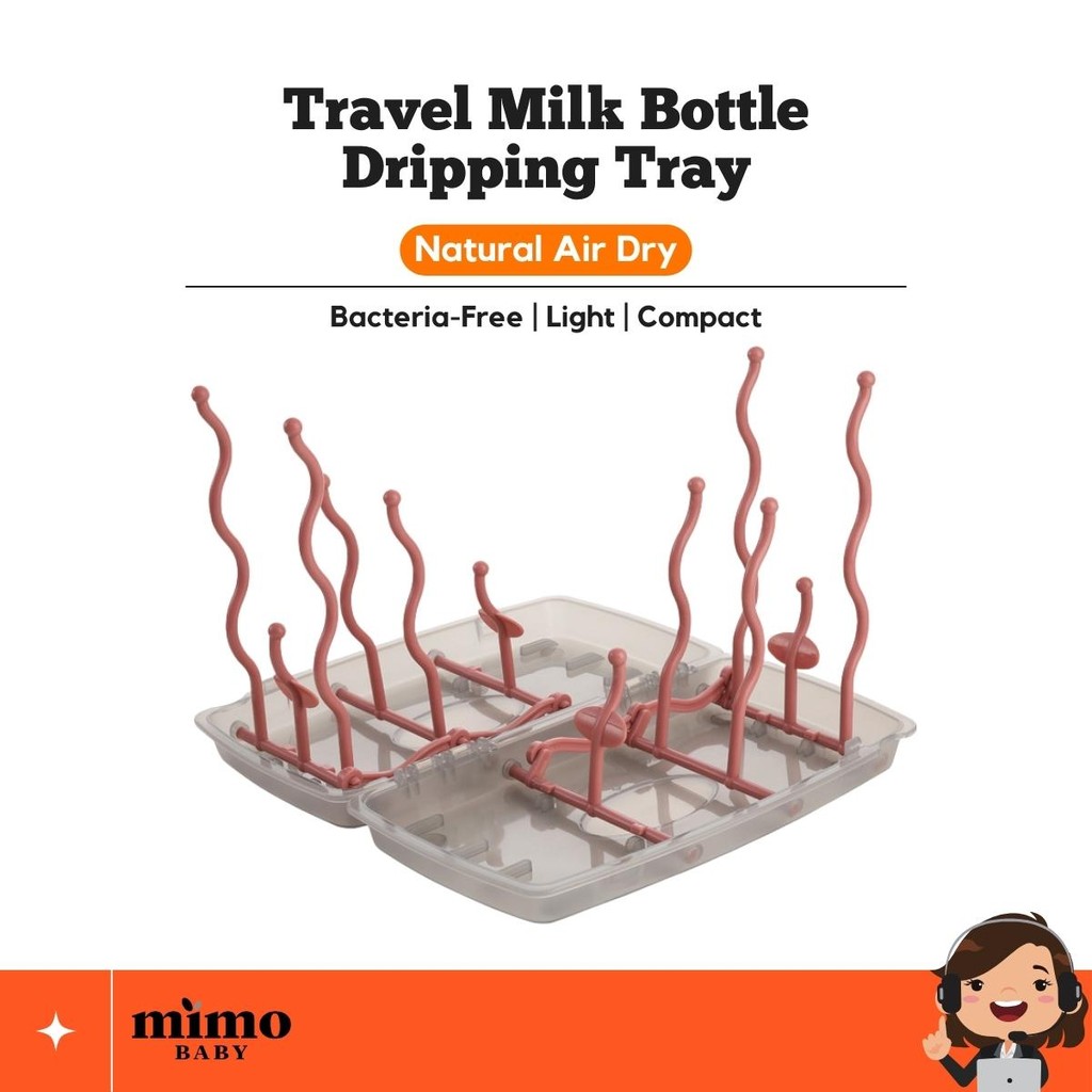 Mimo Baby Travel Milk Bottle Dripping Tray in the Box | Natural Air Dry ...