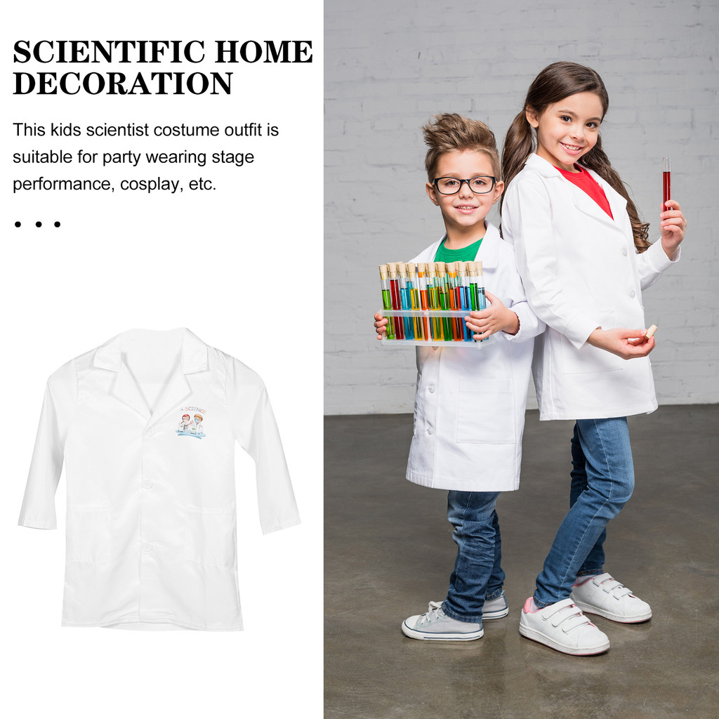 Decorative Scientist Coat Washable Scientist Clothes Lovely Kids Lab ...
