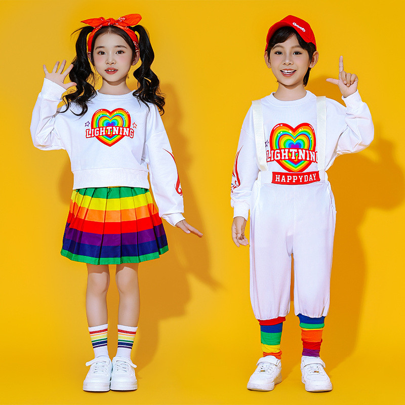 Children Cheerleading Suit Elementary School Students Games Costume ...