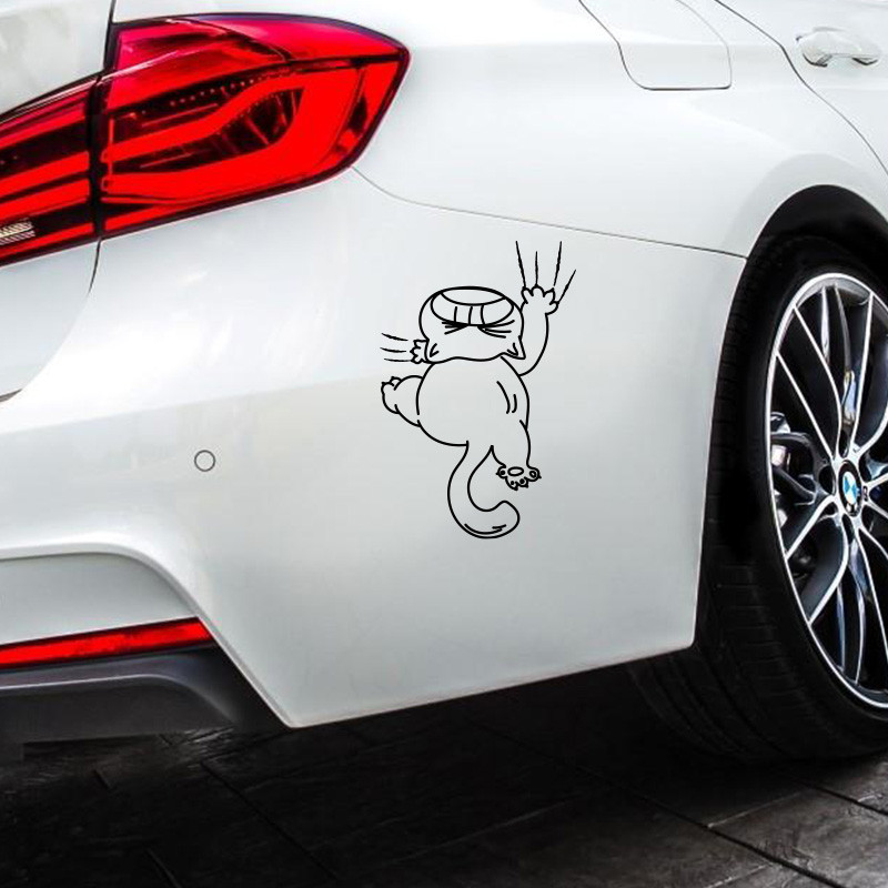 Wind Chasing Cat Body Stickers Car Stickers Cat Unique Cute Spoof ...