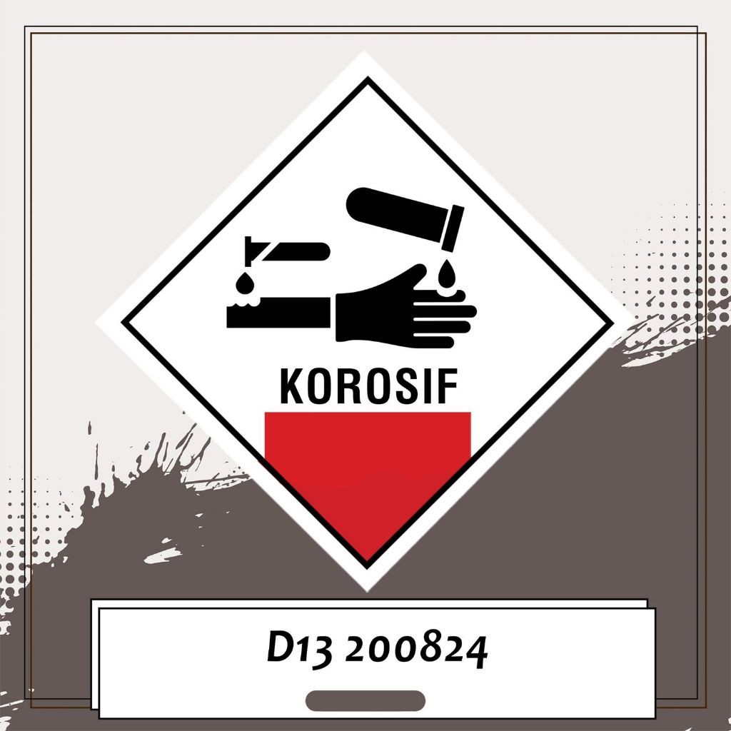 K3 Label Symbol Sticker Waste B3 Hazmat Corrosionf Multi Home Office ...