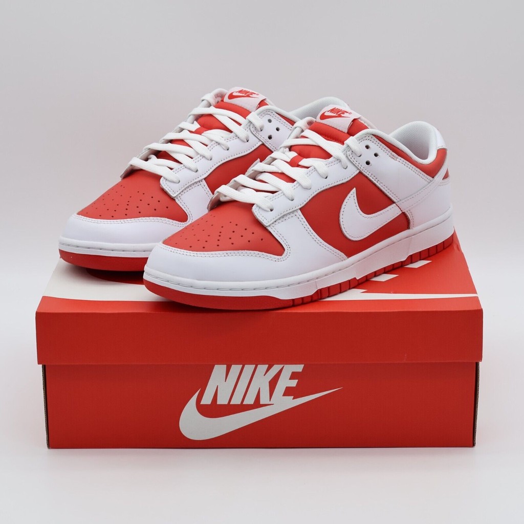 DD1391-600 Nike Dunk Low Championship University Red Reverse St John's ...