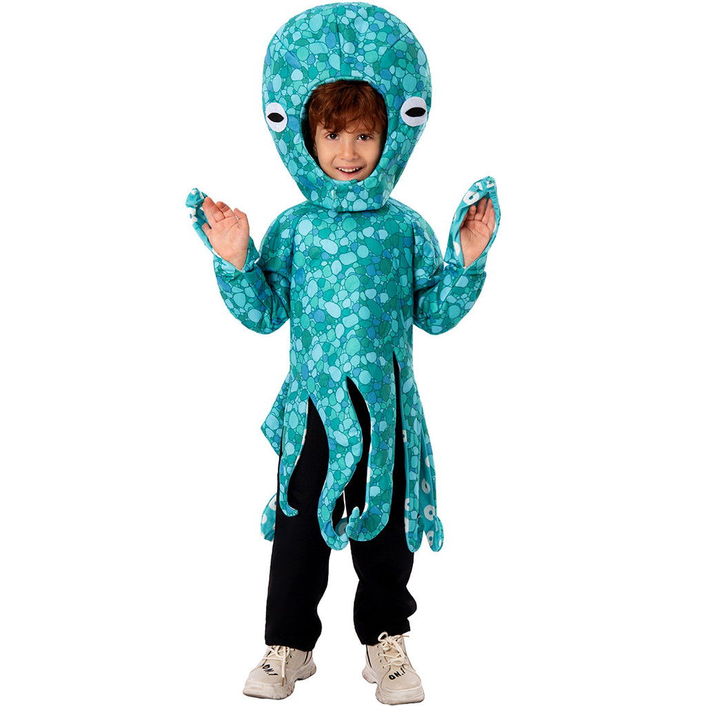 Halloween Ocean Animal Octopus Funny Costume for Kids Boys Girls School ...