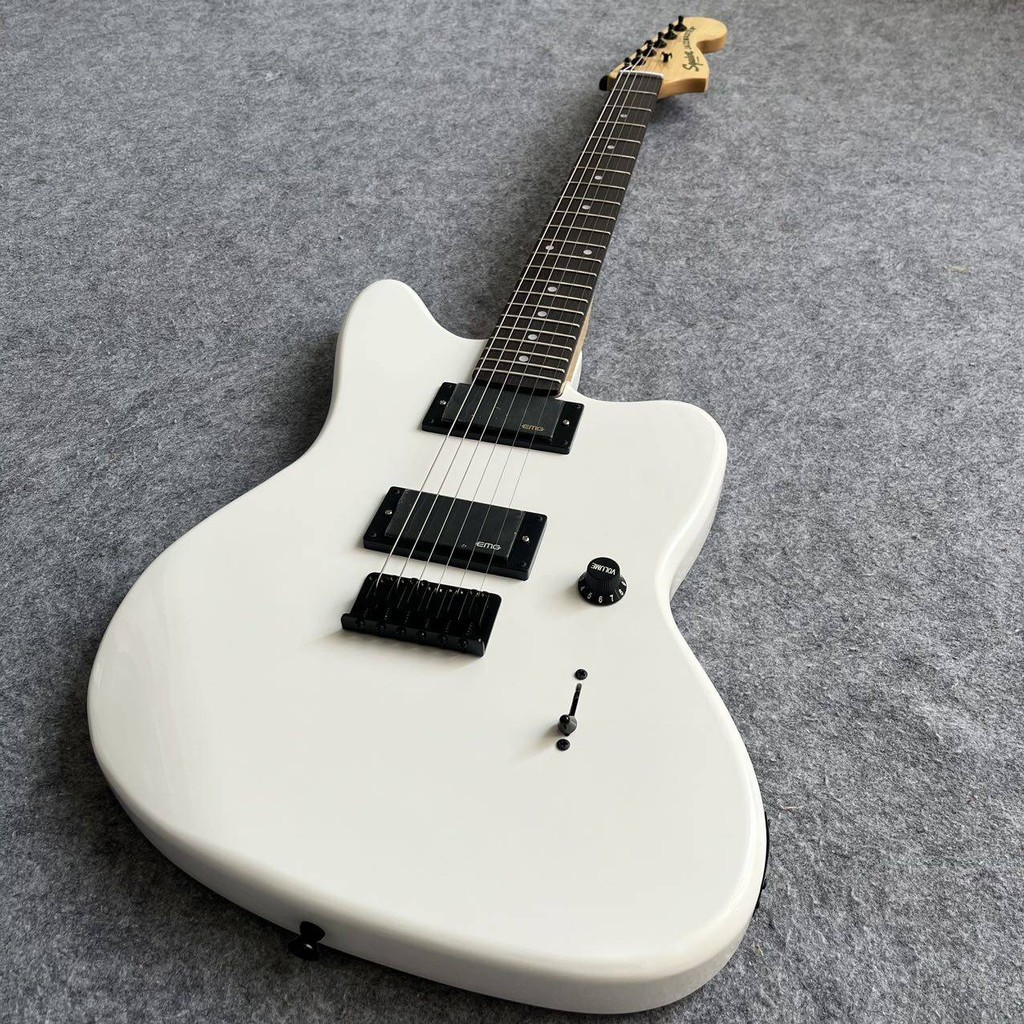 Fender Squier Jazzmaster EMG Pickup White Body Professional Guitar ...