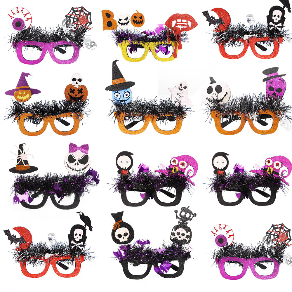Halloween Decoration Woolen Glasses Ghost Party Horror Costume Witch ...