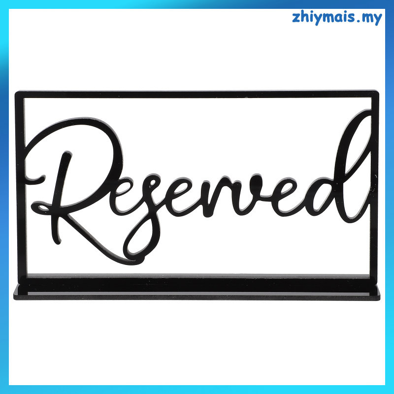 Custom Sign Bar Reserved Table Mark Signs Wedding Seats Party Setting ...