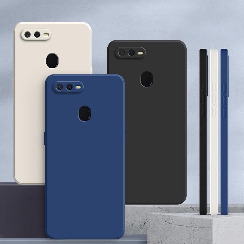 Casing Oppo A5S A7 A12 , solid color OPPO A7 / A12 / A5S Simple plain ...