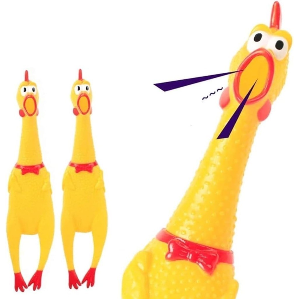 Screaming Chicken Gag Toy Fun Squeeze Sound Toys Novelty Squawking ...