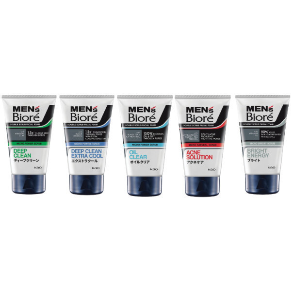 BIORE Men's Double Scrub Facial Foam (100G) | Shopee Malaysia
