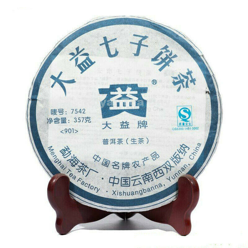 Taetea Menghai DaYi 7542 Sheng Pu-erh Tea Pie - 357g, P251. A premium tea with unique flavor and ...