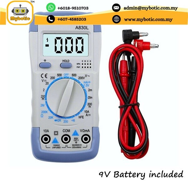 A830L Digital Multimeter (Comes with batteries) | Shopee Malaysia