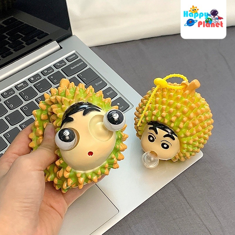 Cute Cartoon Durian Trendy Play Crayon Shin-Chan Spit Bubble Squeeze ...