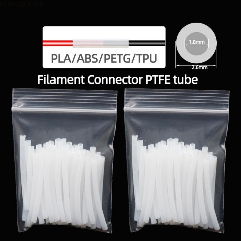 HSV PTFE Filament Connector Tubes Filament Joints For 3D Printing 37mm ...