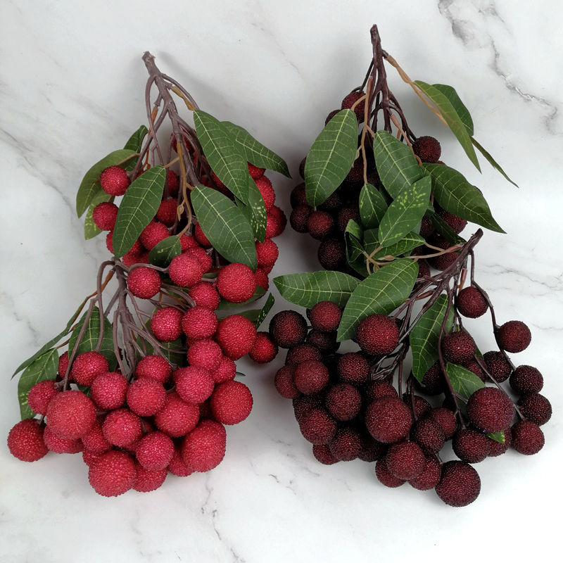 Simulation Fake Bayberry Model Longan Yellow Skin Lychee Blueberry Chee ...