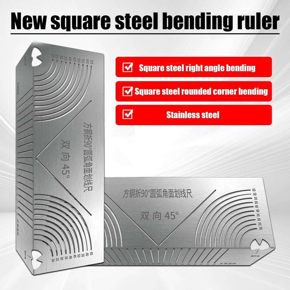 Angle & Arc Marking Ruler Right Angle Stainless Steel Scriber Ergonomic ...