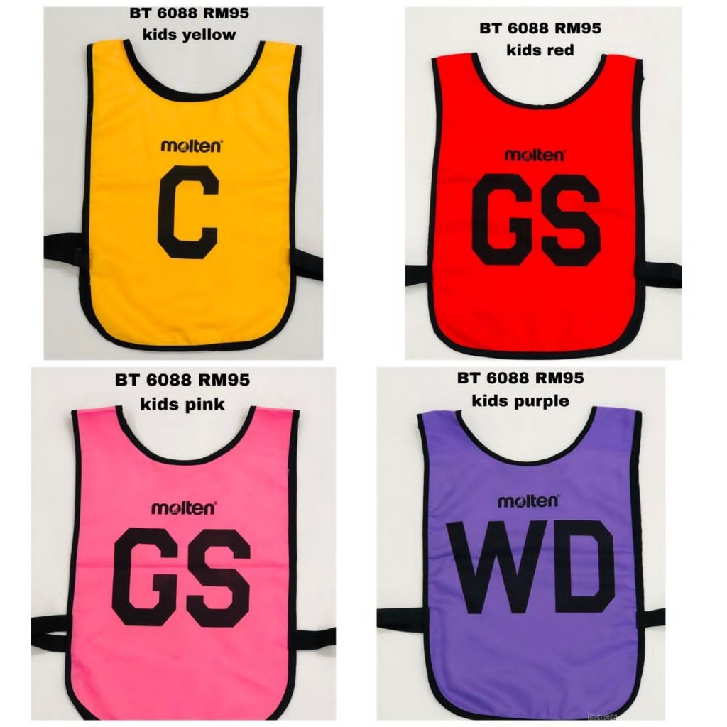[100% Original] Molten Bibs 7 Pcs Set Single Side PRA SEKOLAH Set BT ...
