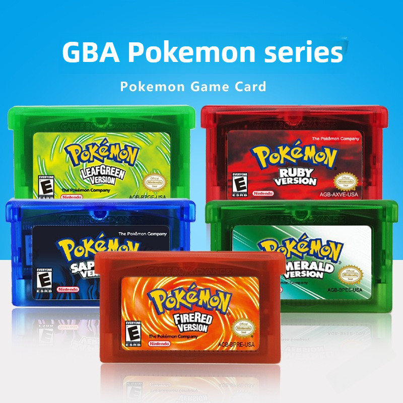 GBA Game Pokemon Series 32 Bit Video Game Cartridge Console Card ...