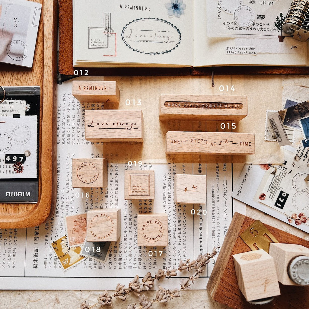 PENSPAPERSPLANNER Rubber Stamp Chase Nothing, But Moments | Shopee Malaysia