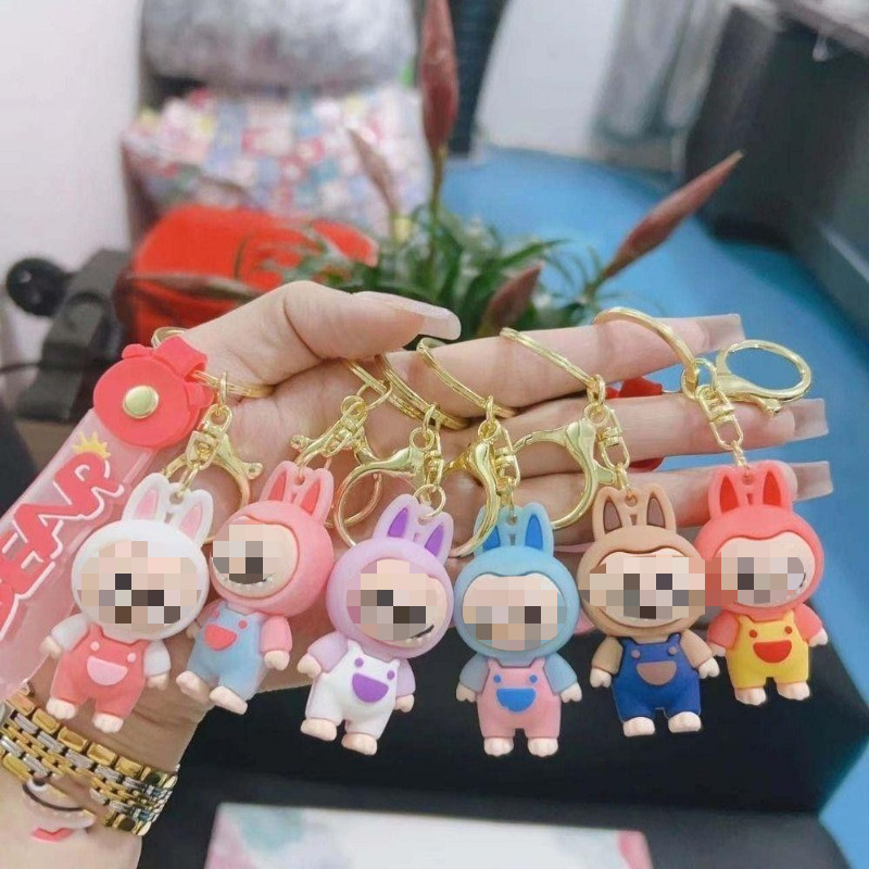 labu keychain anti loss mini labu PVC pendant fun cartoon creative labu ...