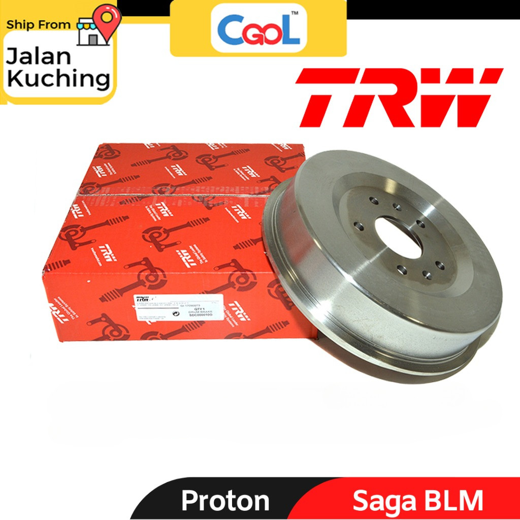 Proton Saga BLM, FL, FLX Rear Brake Drum with Bearing Shoe DB7144BS ...