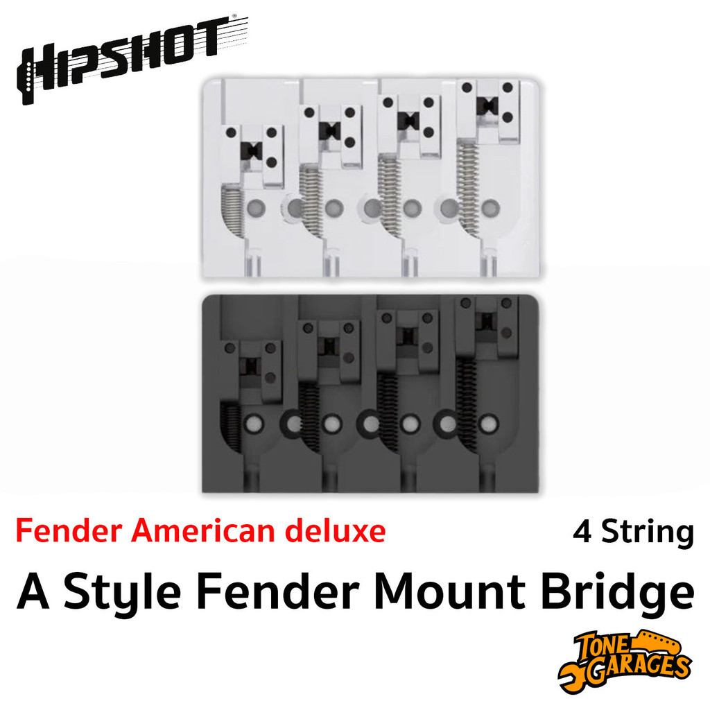 Hipshot A Style Fender Mount Bridges (FM2) Aluminum Saddle for 4 String ...