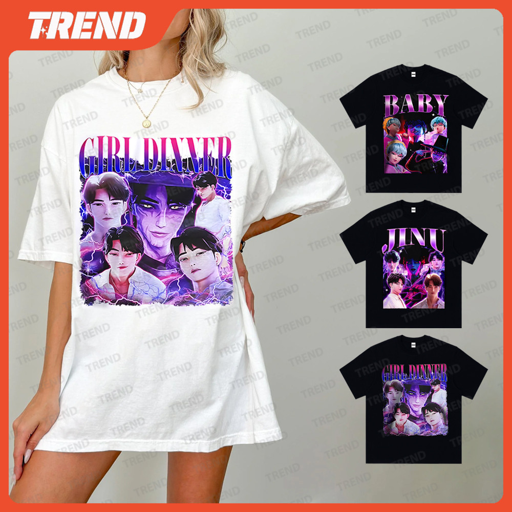 KPOP Demon Hunters Cotton T-Shirt | Loose Fit Vintage Anime Print ...