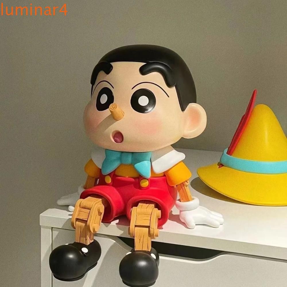 LUMINAR Crayon Shin-Chan Figure, Sitting Puppet Shinnosuke Nohara ...