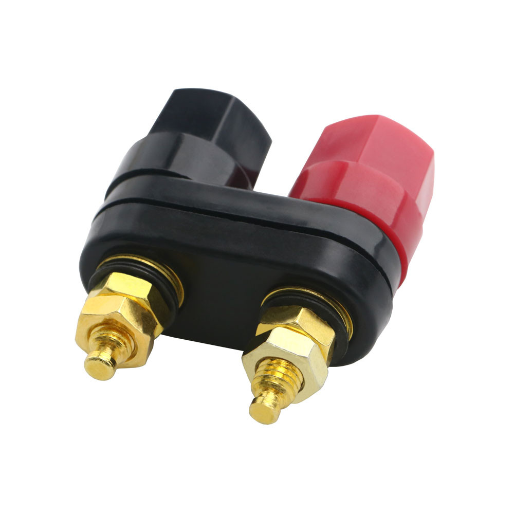 1PCS Banana Plugs Jack Socket Couple Terminals DIY Red Black Connectors ...