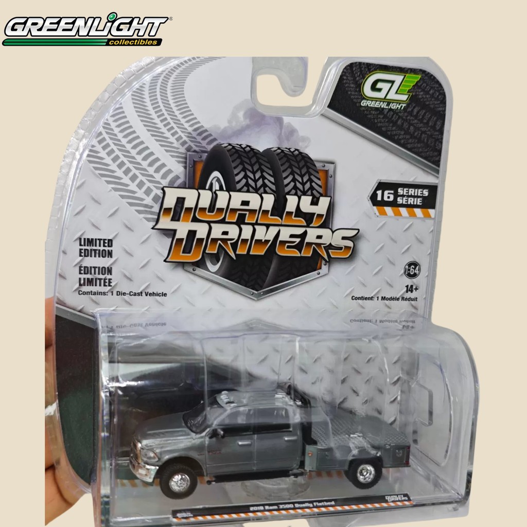 Greenlight 1:64 Dually Drivers #16 – 2018 Ram 3500 Dually Flatbed ...