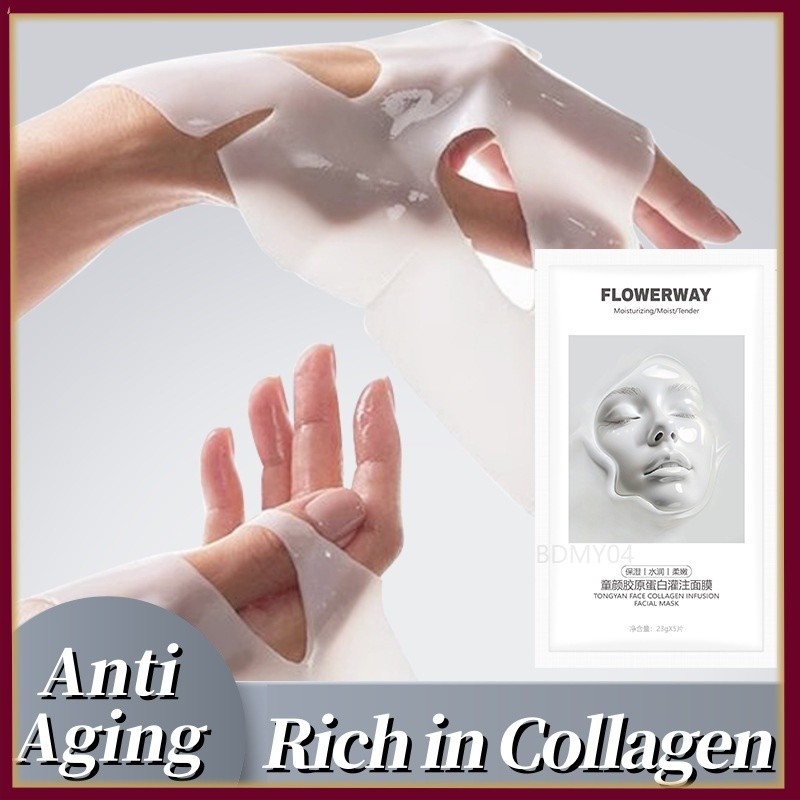 【FLOWERWAY®】Mask Korea Same Style Child Face Collagen Cannon Infusion ...