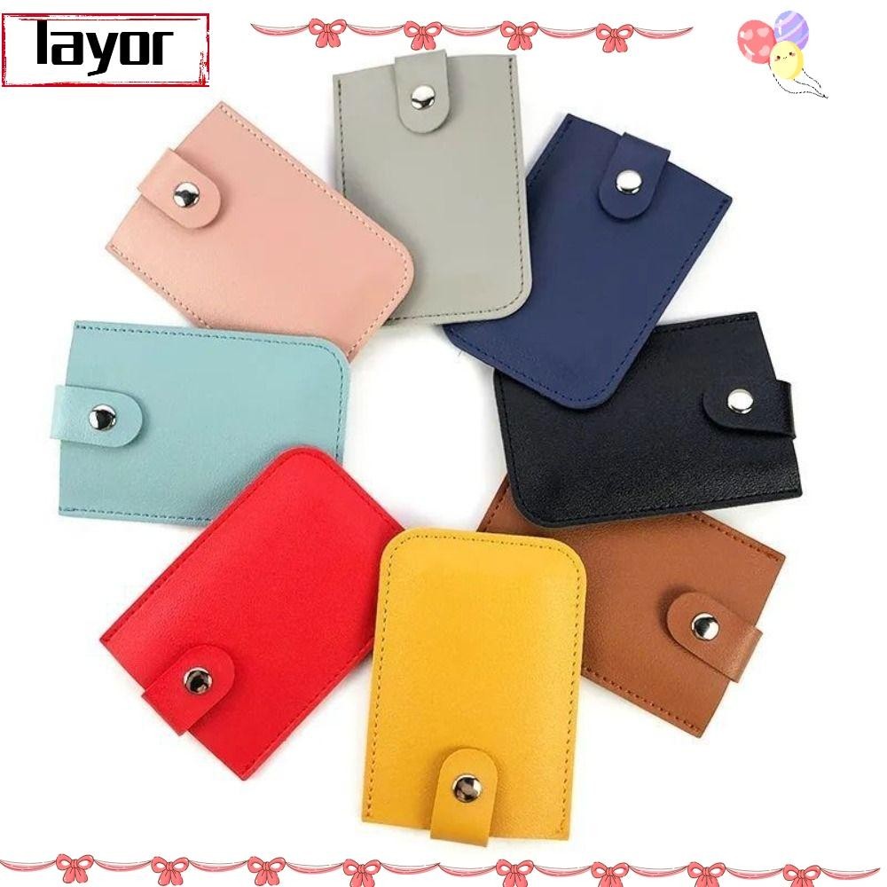 LAYOR Mini Card Wallet, 5 Card Pockets Pull-out Type ID Card Holder ...