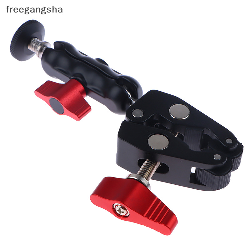 [FREG] Aluminum Alloy Clamp With Double Ball Head Magic Arm Clamp 1/4 ...