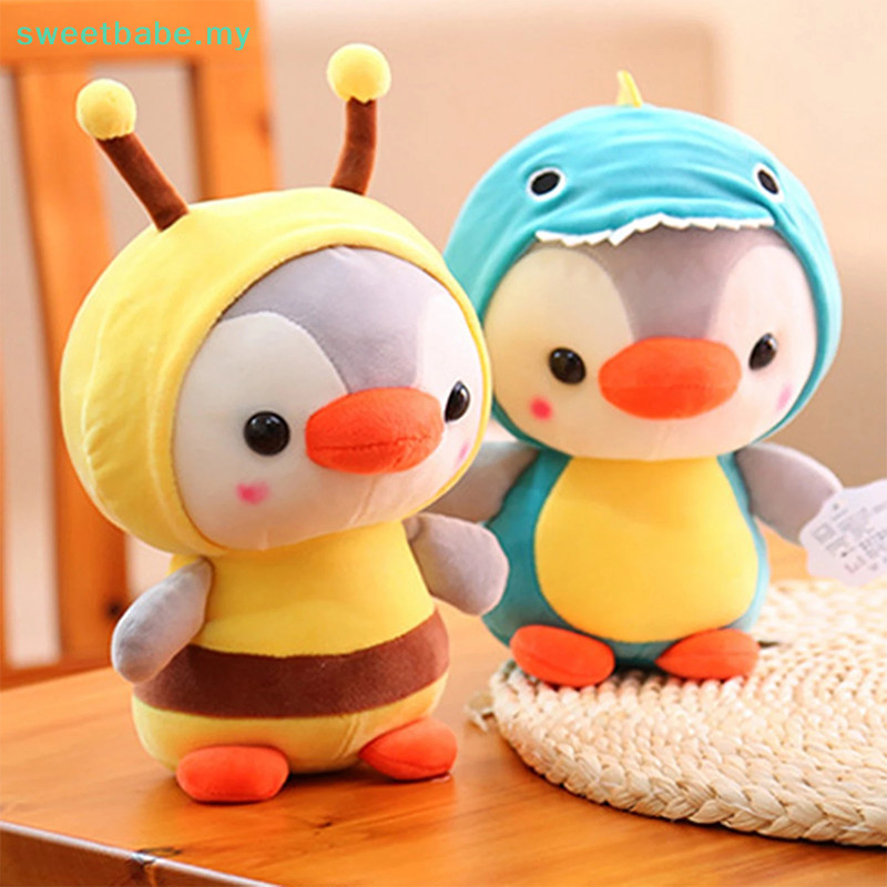 SWEETBABE Penguin Plush Toy Animal Penguin Cosplay Bee Frog Dinosaur ...