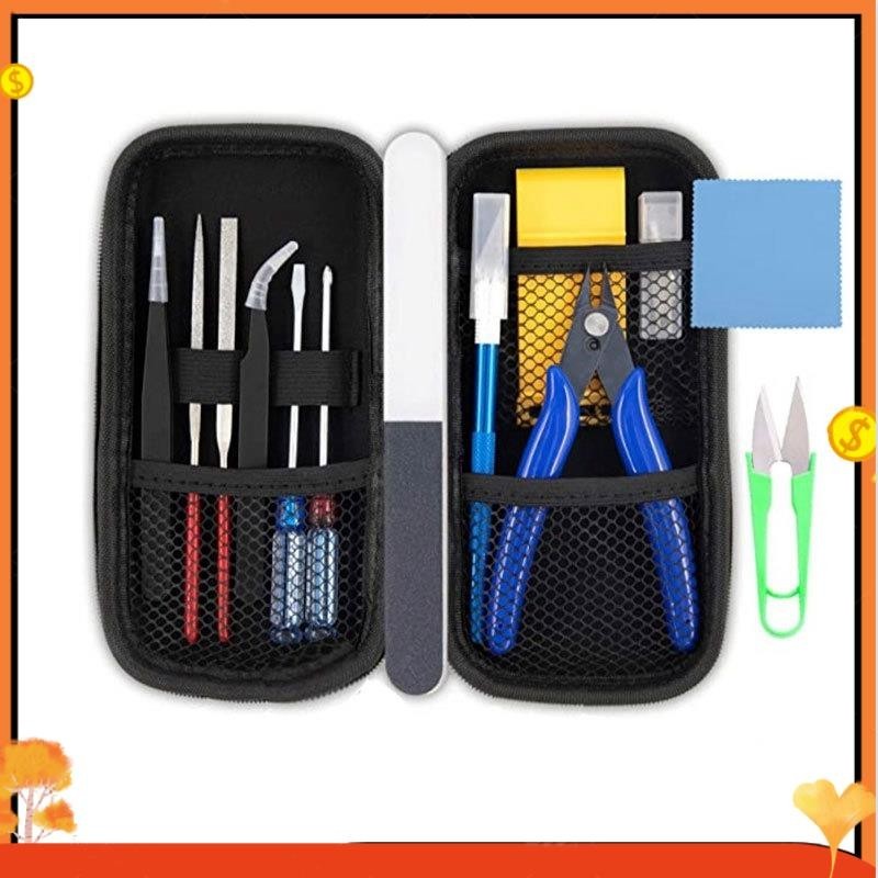 15 PCS Model Tools Kit Modeler Basic Tools Hobby Building Tools Kit for ...