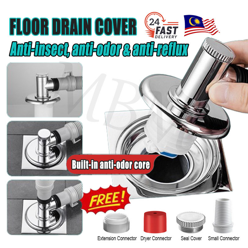 Universal Washing Machine Drain Cover Anti Odor and Insect Proof Floor ...
