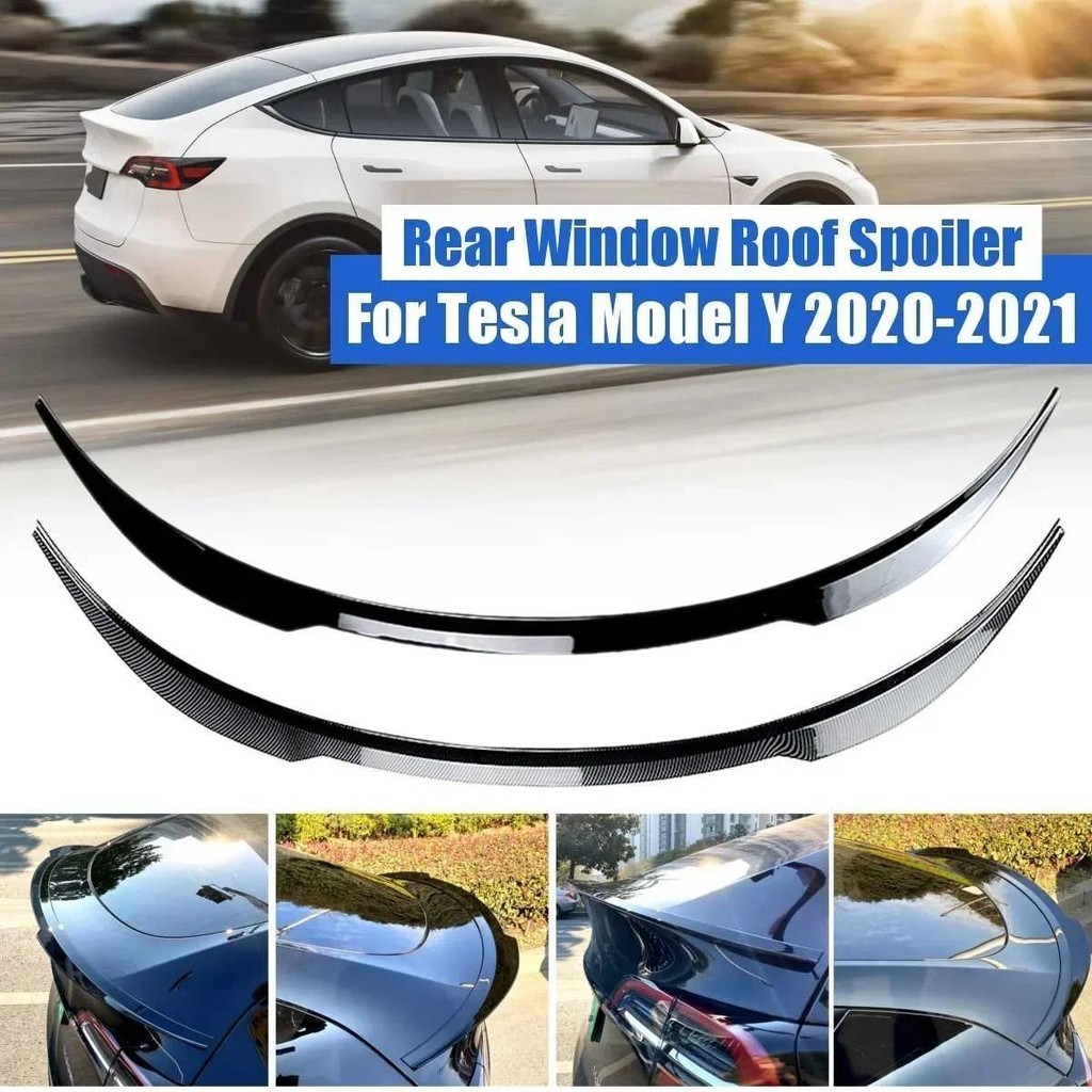 Rear Window Roof Spoiler Sun Rain Shade Vent Visor Lip For Tesla Model ...