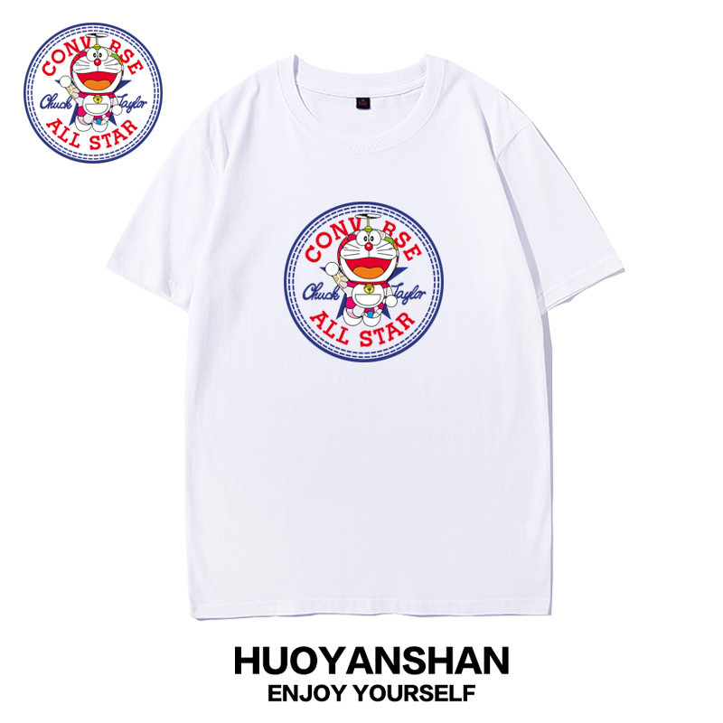 Doraemon Co-Branded Doraemon Doraemon Doraemon Pure Cotton Printed Half ...