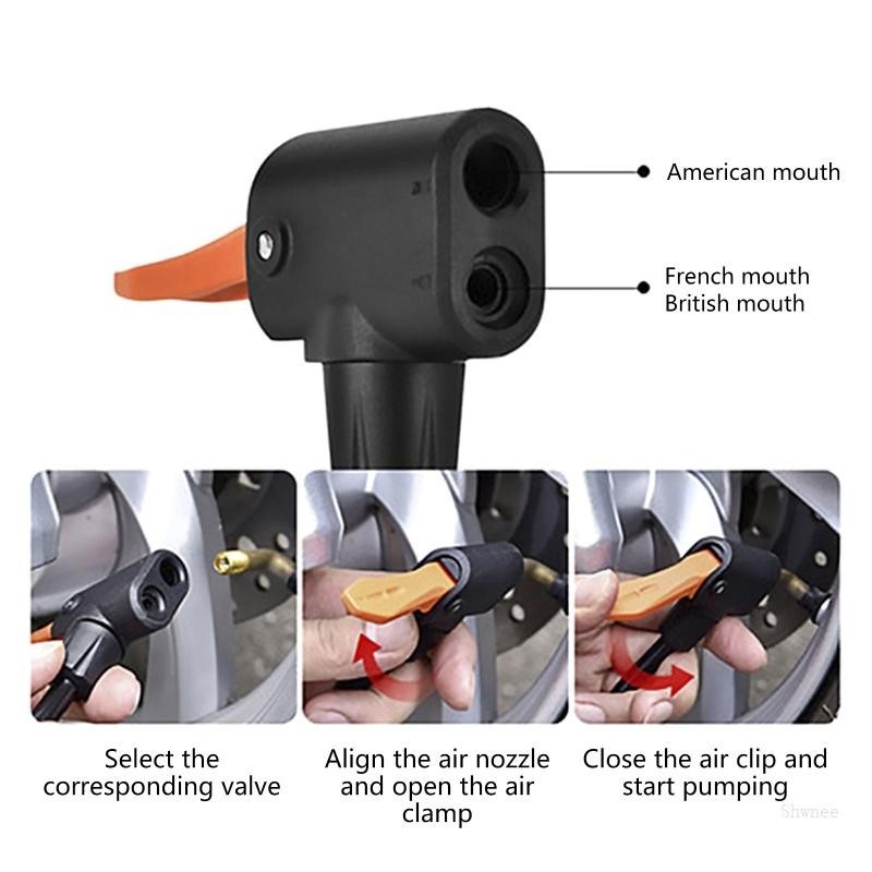 Shwnee Multi Use Connector for Head Bike Pump Connector Tire Cycling ...
