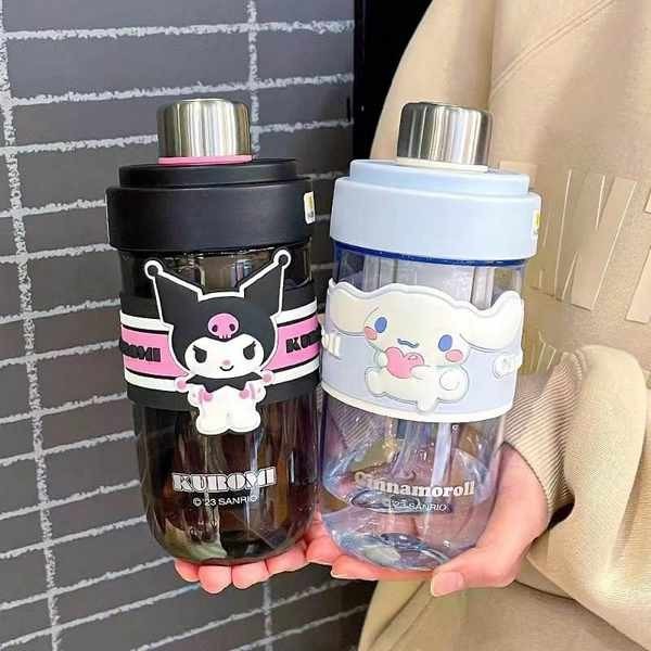 kuromi bottle botol air kuromi Sanrio Culomi dengan Jerami 3D Cup Set ...