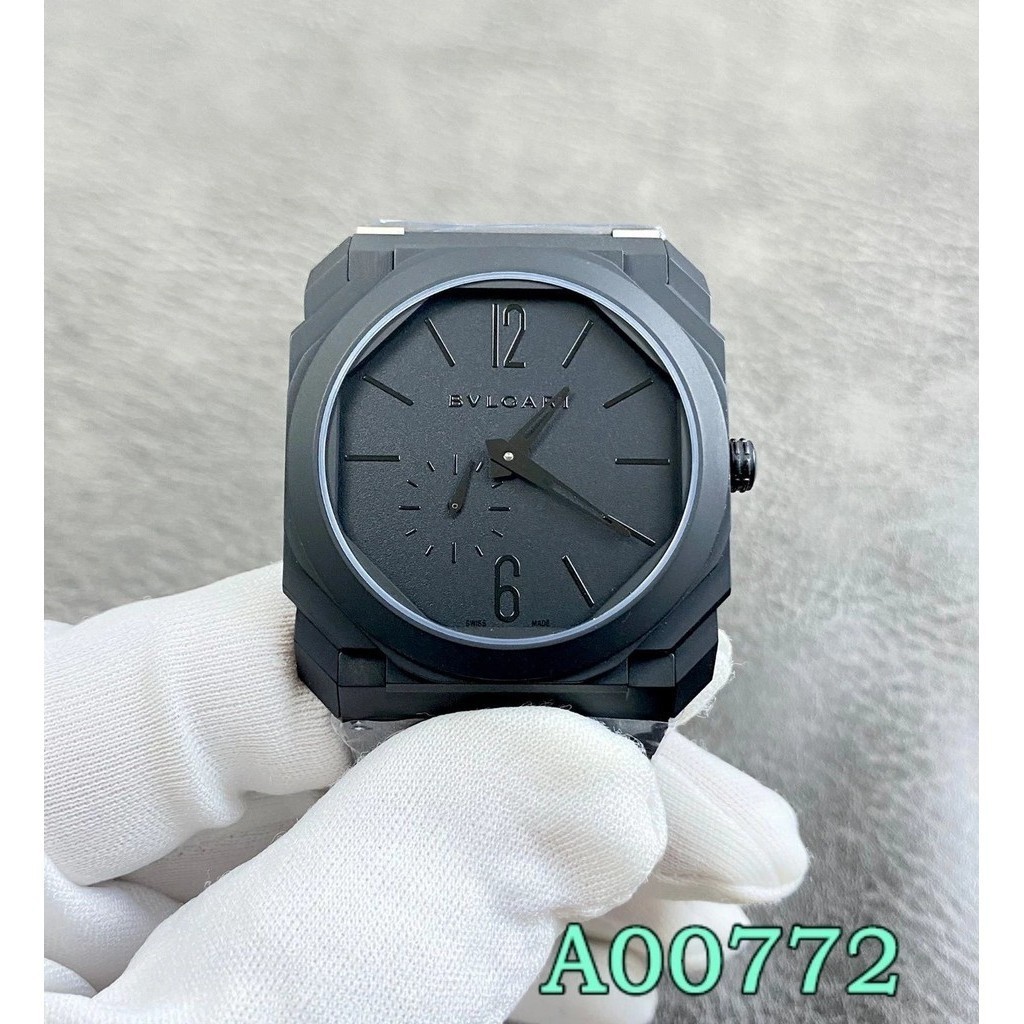 Bv kilang menonton OCTO siri 103077 karbon hitam Ultra-nipis mutiara ...