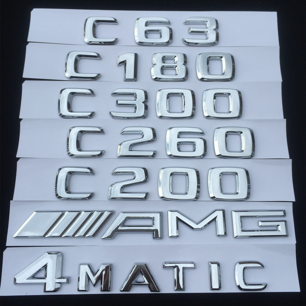 Mercedes ben Class C Rear logo of Benz C180 C200 C260 C280 C300 ...