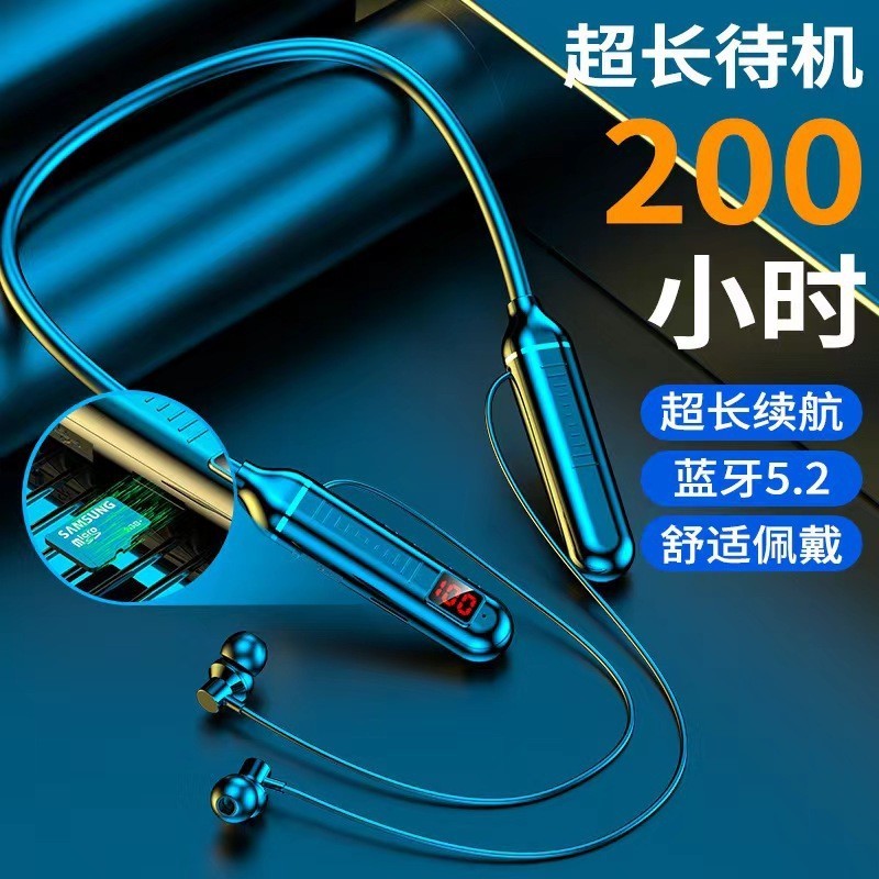 Pemegang Wireless Bluetooth Headset sukan separuh dalam telinga Stereo ...