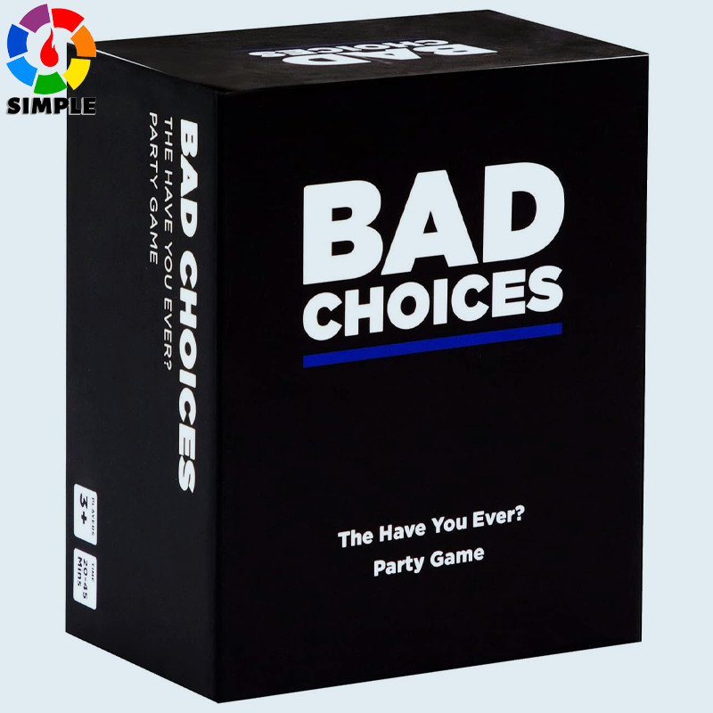 BAD CHOICES Party Game - The Have You Ever? Game - Hilarious Adult Card ...