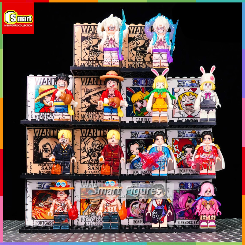 One Piece Series Minifigures Luffy Oronoa Zoro Sanji Carrot Yamato Sabo ...
