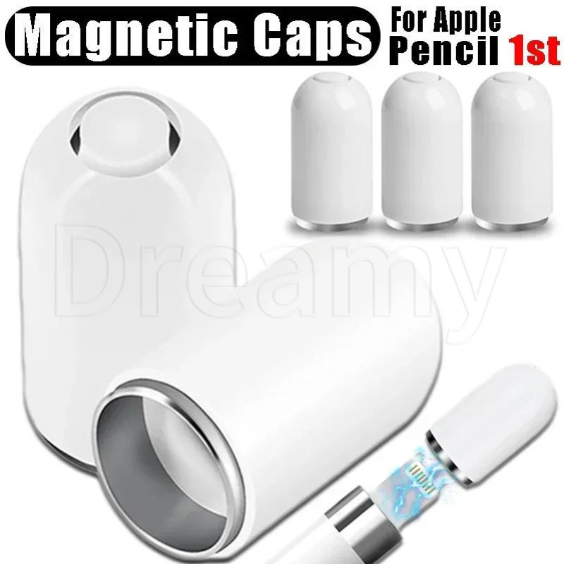 1-5Pcs For Apple Pencil 1st Generation Magnetic Pencil Caps - For Apple ...