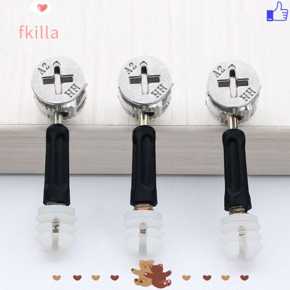 FKILLA1 Furniture Screw Eccentric Self Tapping Rod Wheel Nut Connection ...
