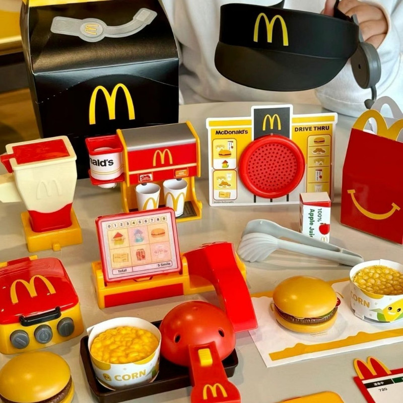 Mcdonald's Toy Set 2024 Children's Meal Happy Meal Staff Hat Ordering ...